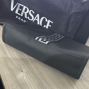 Versace | Bags | Versace Fragrances Black Travel Toiletry Bag Nwot ...